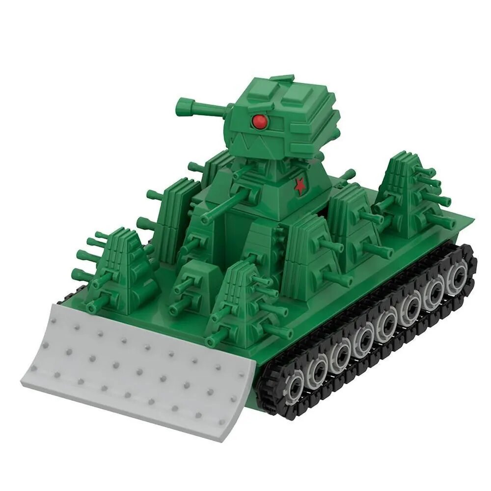 Пластиковая игрушка Танк КВ-44 "Геранд", сборная модель, 3D печать, темно-зеленый