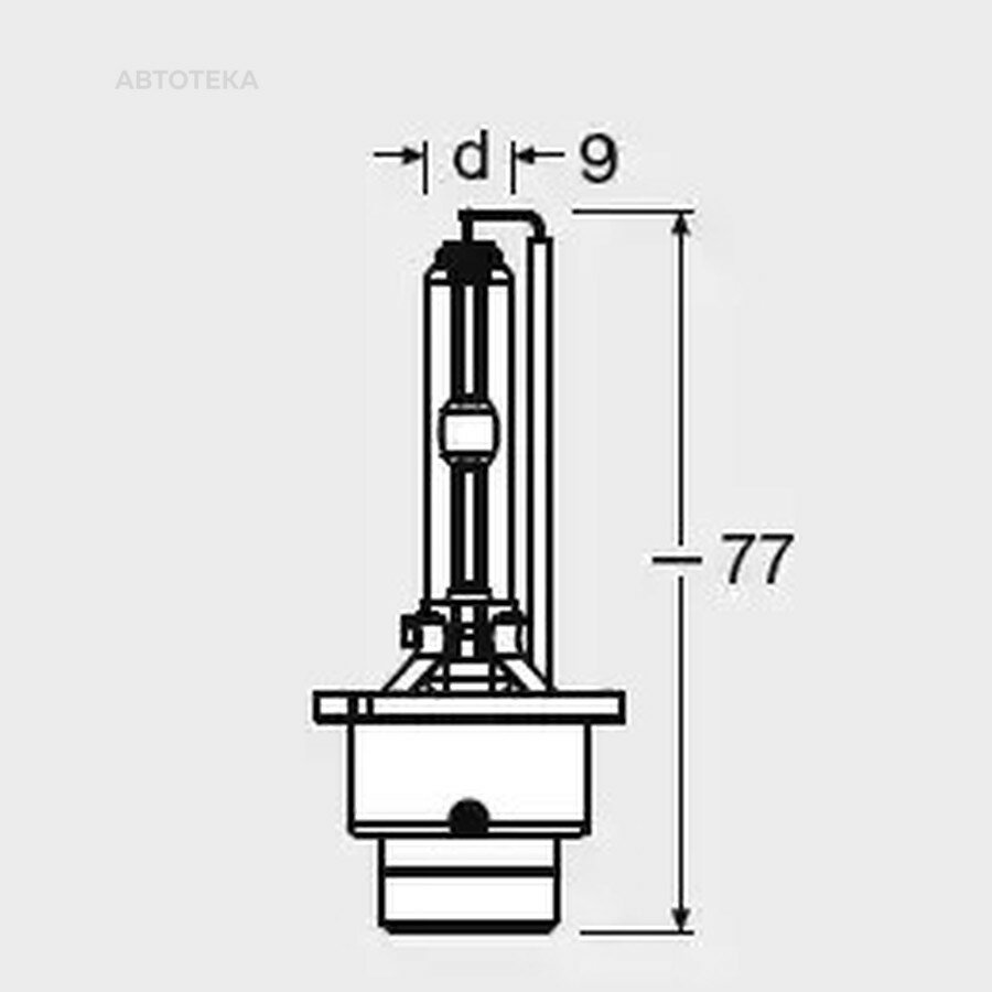 Лампа ксенон D4S 42V 35W XENARC CLASSIC P32d-5 карт.1 шт. OSRAM 66440CLC