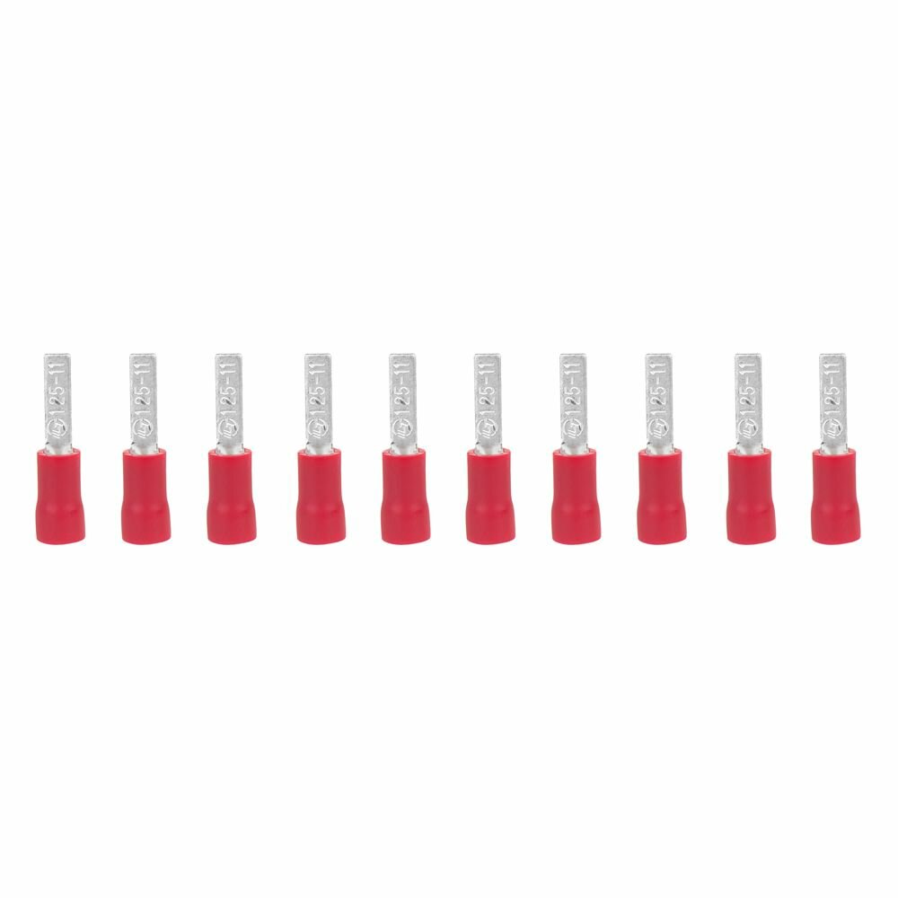 ARNEZI Наконечники штифтовые НШПИ-3011 (0.5-1.5)(10шт) ПВХ красные, латунь луженая AWG(22-16), , Max Вт A0110164