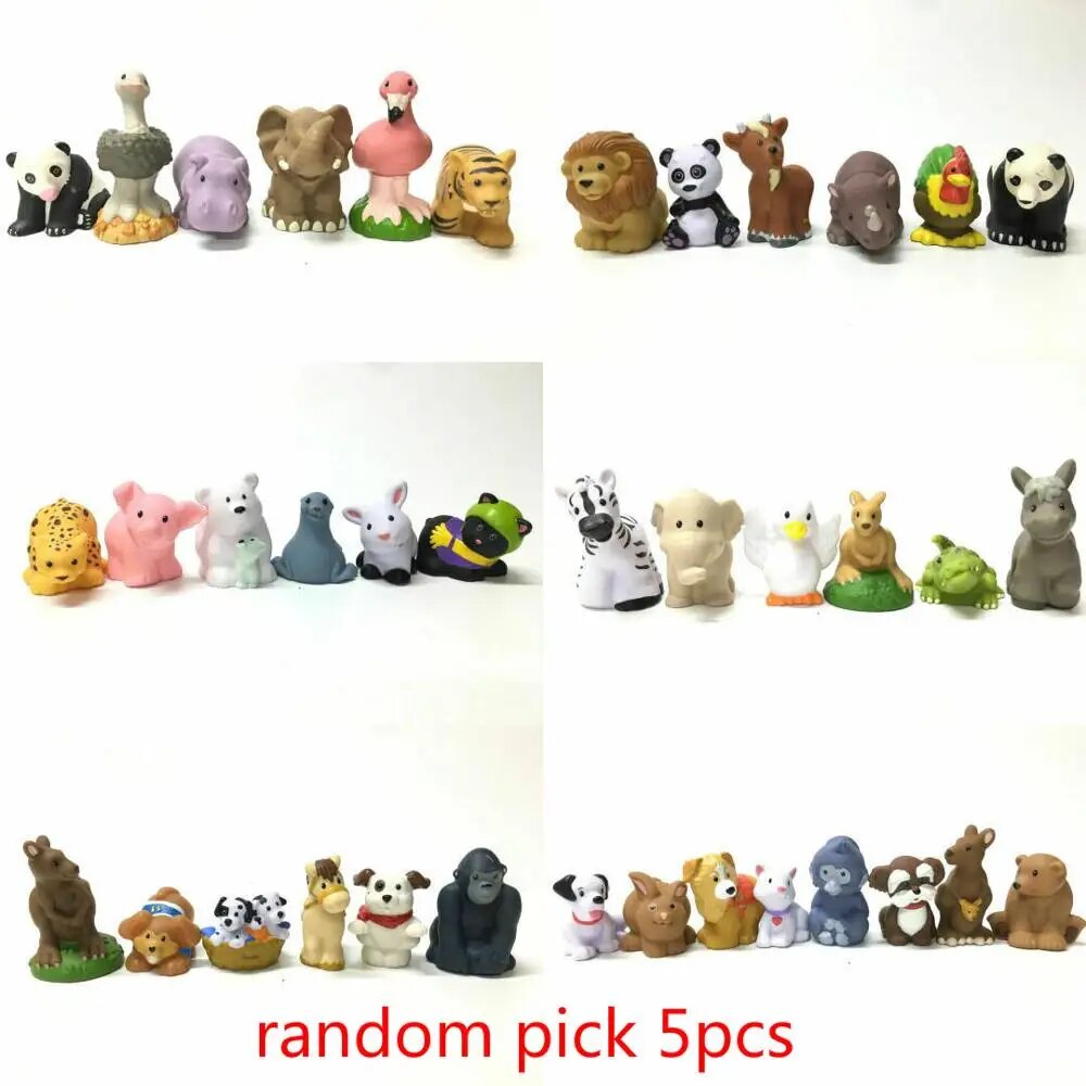 Мини-фигурки животных BIXE Fisher Little 5pcs animals