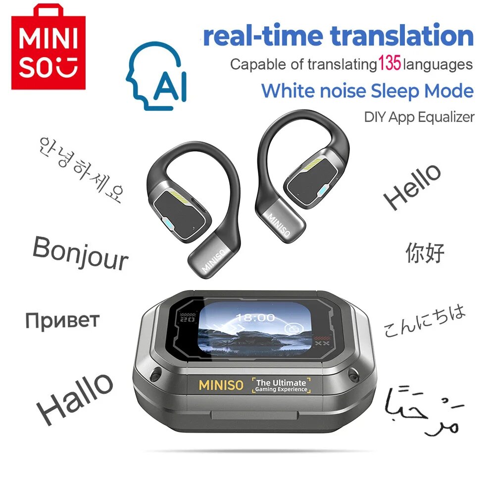 MINISO M98 Беспроводные спортивные наушники AI-Gray