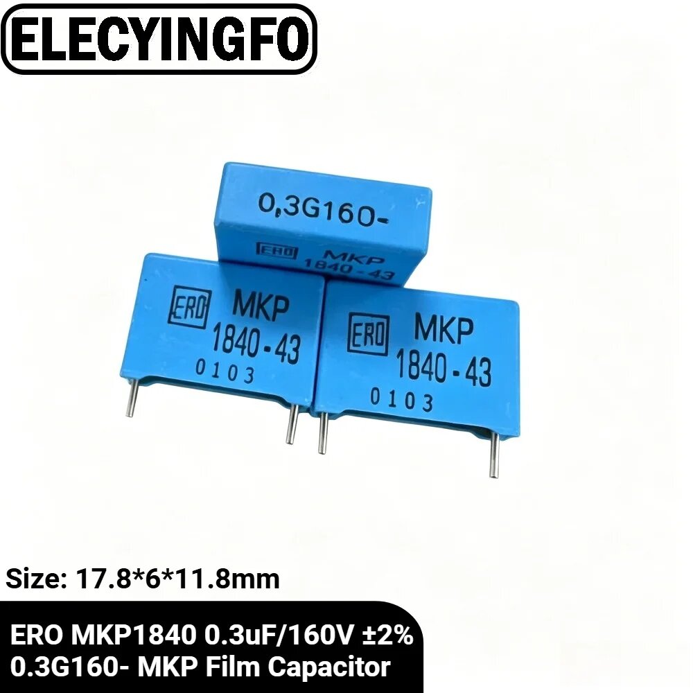 ЭРО MKP1840 пленочные конденсаторы 0,3 мкФ/160 В 10Pcs