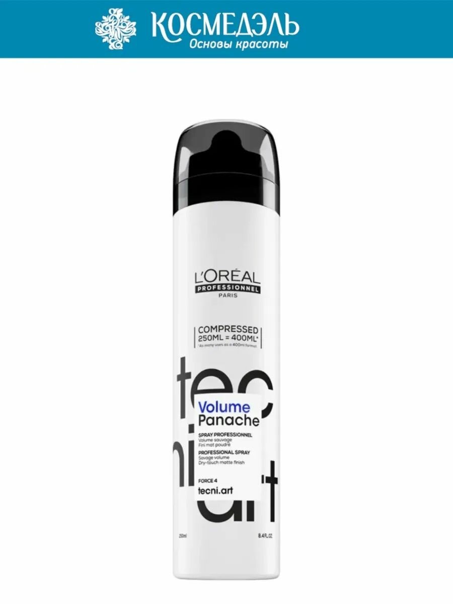 L'Oreal Professionnel Cпрей сухой Savage Panache Pure сильной фиксации с пудровой текстурой, 250 мл