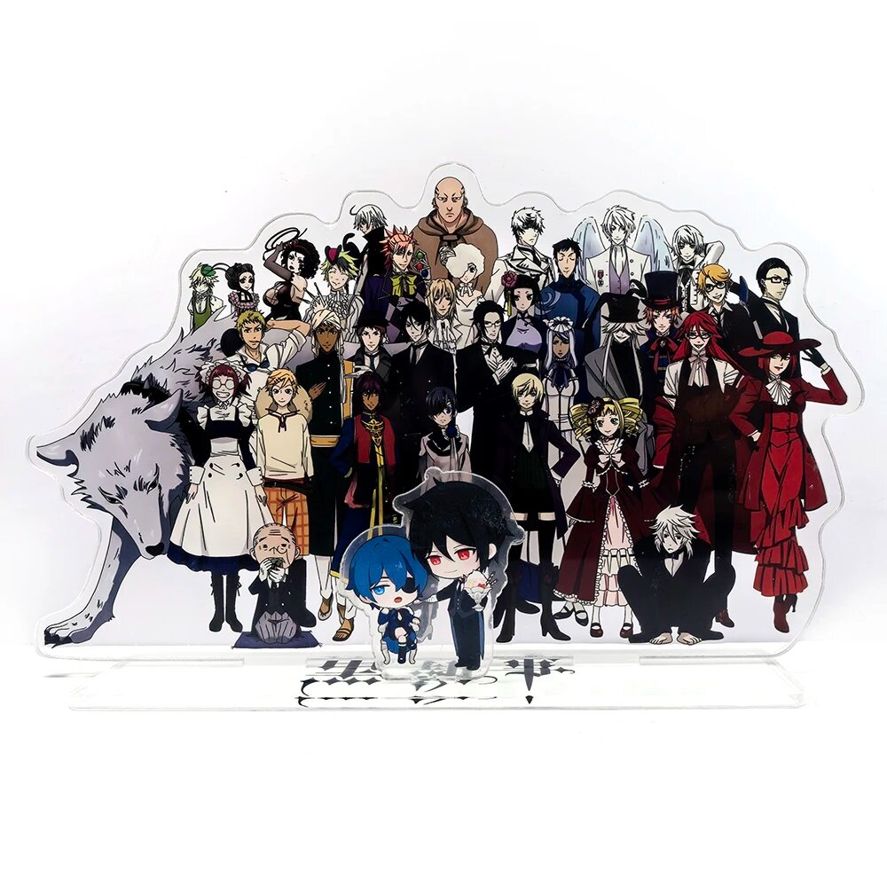 Большой размер Kuroshitsuji Sebastian Ciel Grell Sutcliff Винсент Рейчел акриловая подставка статуэтка фигурка игрушка