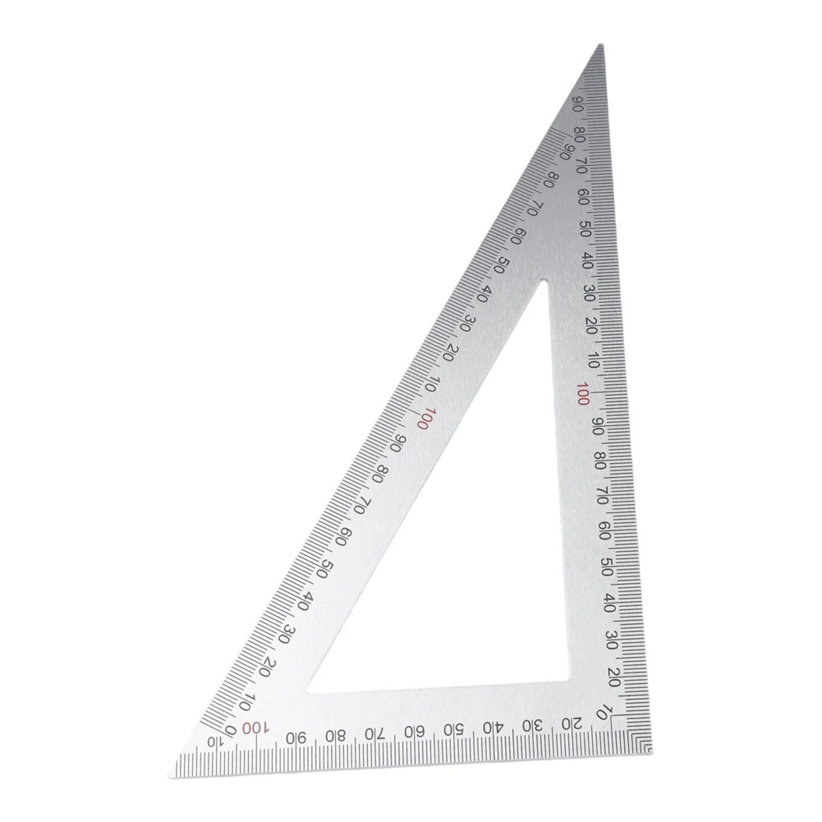 Треугольная линейка из нержавеющей стали 45-90 градусов 12.6x25.2x28.1cm