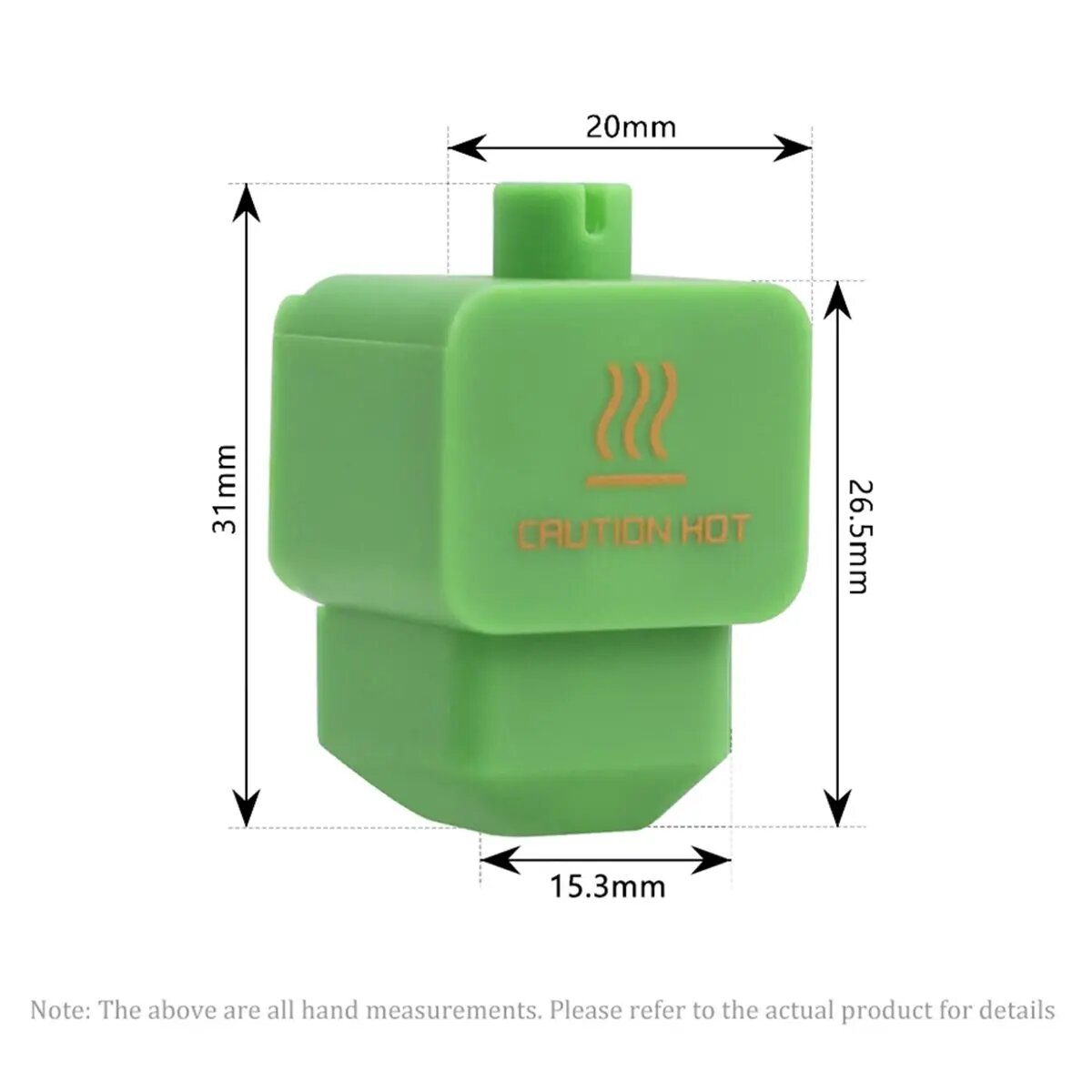 Зеленые силиконовые носки для Bambu Lab H2D H2S 8 шт.