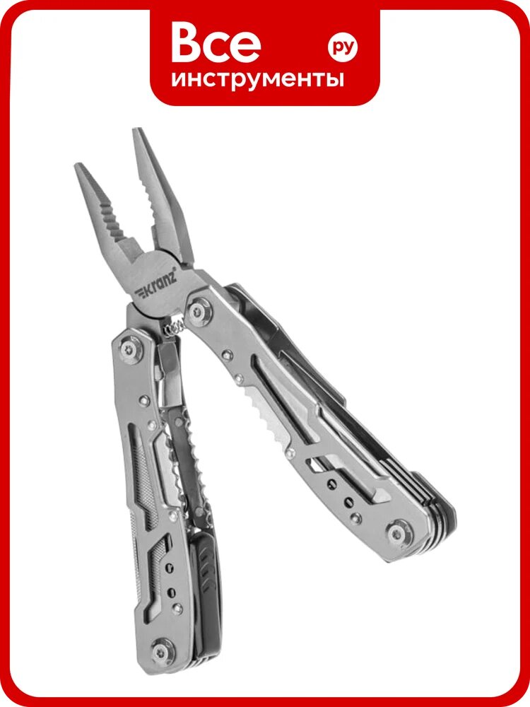 Мультитул KRANZ 15 в 1, 158мм KR-12-4942-2