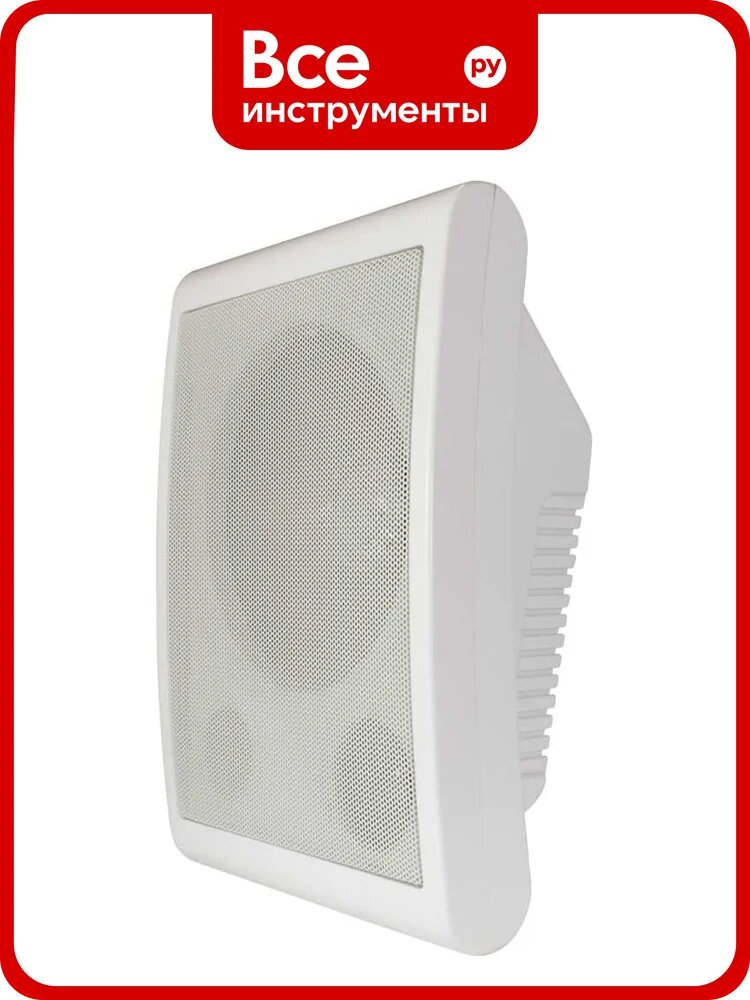 Настенный громкоговоритель Tantos TSo-SW6a 00-00025704, пластиковый корпус, защита IP21, настенный монтаж