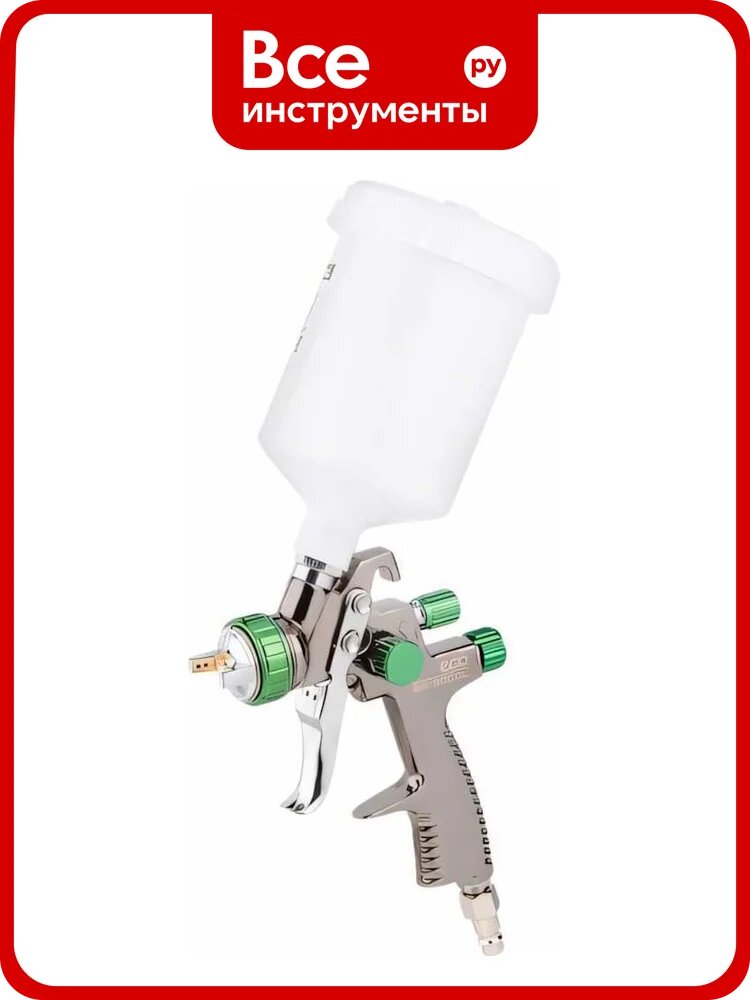 Пневматический краскопульт ECO SG-3000L EC1532-14, пластик, полупрофессиональный LVLP, верхний бак, рапид‑соединитель
