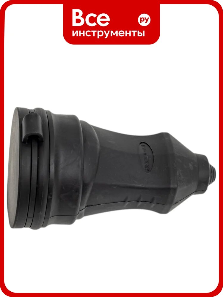 Розетка кабельная Systeme Electric MultiSet 2К+З, каучуковая, 16А, 250В, IP44, черная