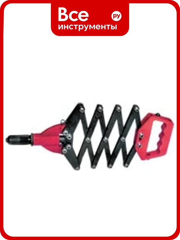 Заклепочник-гармошка FIT IT 4,0-4,8-6,4 мм, 300-745 мм 32065, 6.4 мм вытяжные стальные заклепки с насадками