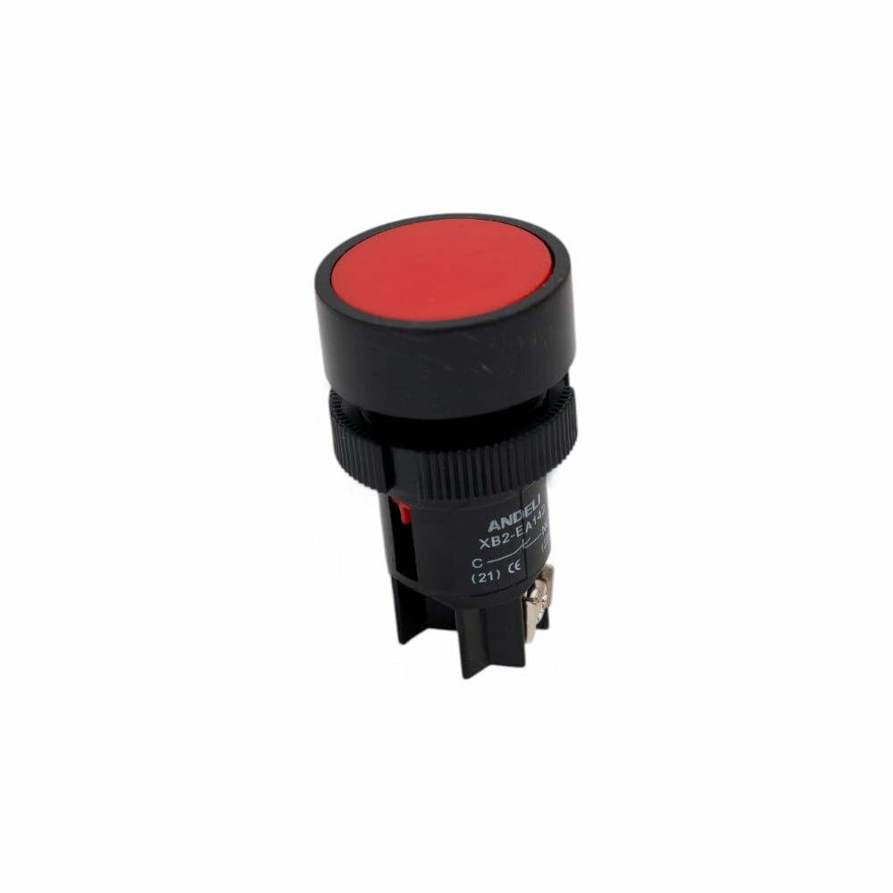 Кнопка ANDELI XB2-EA142 Стоп красная 1р d22мм/230В ADL10-095 — фото 1
