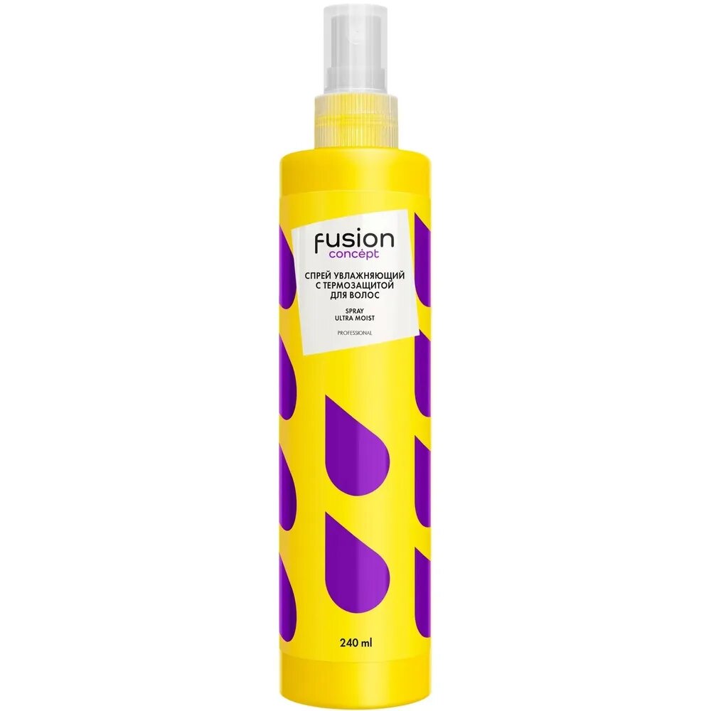 Спрей для волос Concept Fusion Ultra Moist, с термозащитой, увлажняющий, 240мл