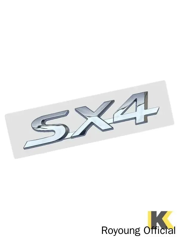 Для логотипа SUZUKI SX4 logo, эмблемы заднего багажника, английского буквенного значка, наклейки на заднюю сторону автомобиля