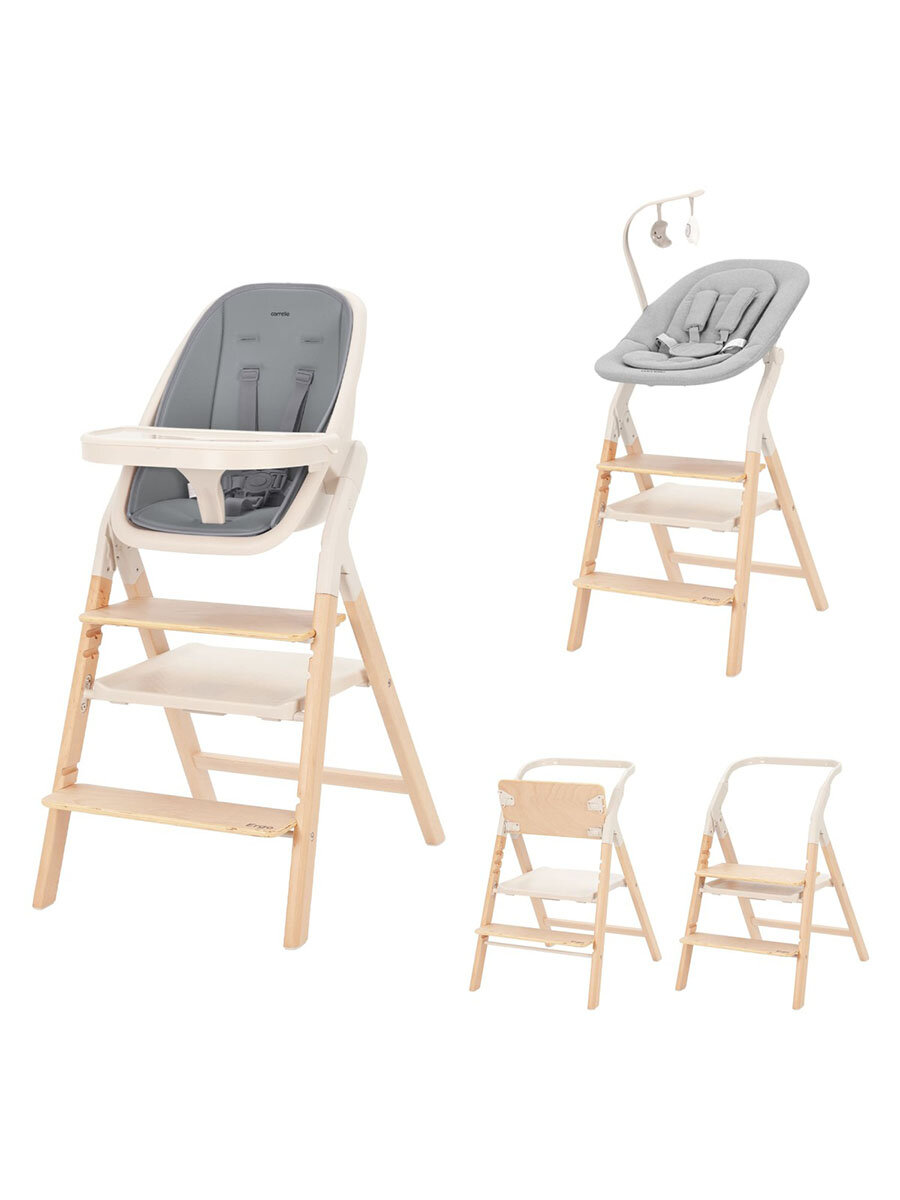 Стульчик для кормления CARRELLO Ergo Серый (Carbon Grey) CRL-16701