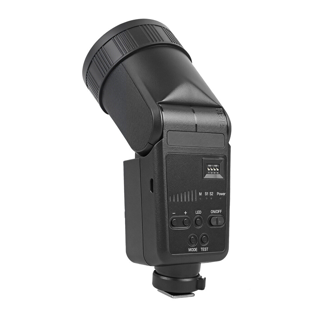 Круглоголовная камерная вспышка GN60m для Canon Nikon Sony Fuji с поворотным зумом 20-200 мм