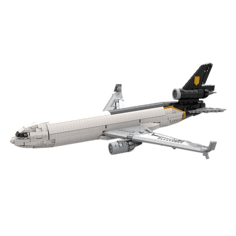 Конструктор MOC, модель авиалайнера UPS MD-11-Lufthansa, совместимая с Lego, игрушечные украшения, подарки для детей