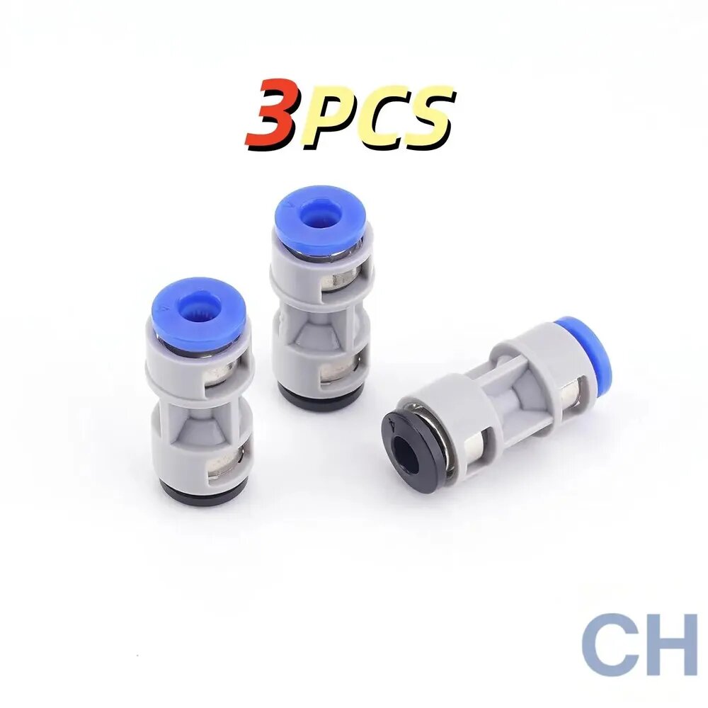3 шт. адаптеры PTFE для трубок Bambu Lab A1/A1 Mini/P1P/P1S/X1/X1C/X1E/H2D 3D-принтер, пластиково-металлические разъемы подачи
