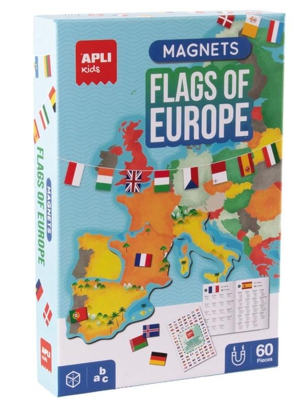 Настольная игра APLI kids "Флаги Европы", разноцветный