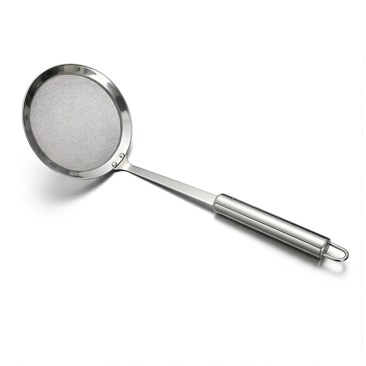 Мелкоячеистое кухонное ситечко 8 см нержавейка 304 процеживание супа снятие пены отделение жира долговечное устойчивое к износу изделие, 10CM