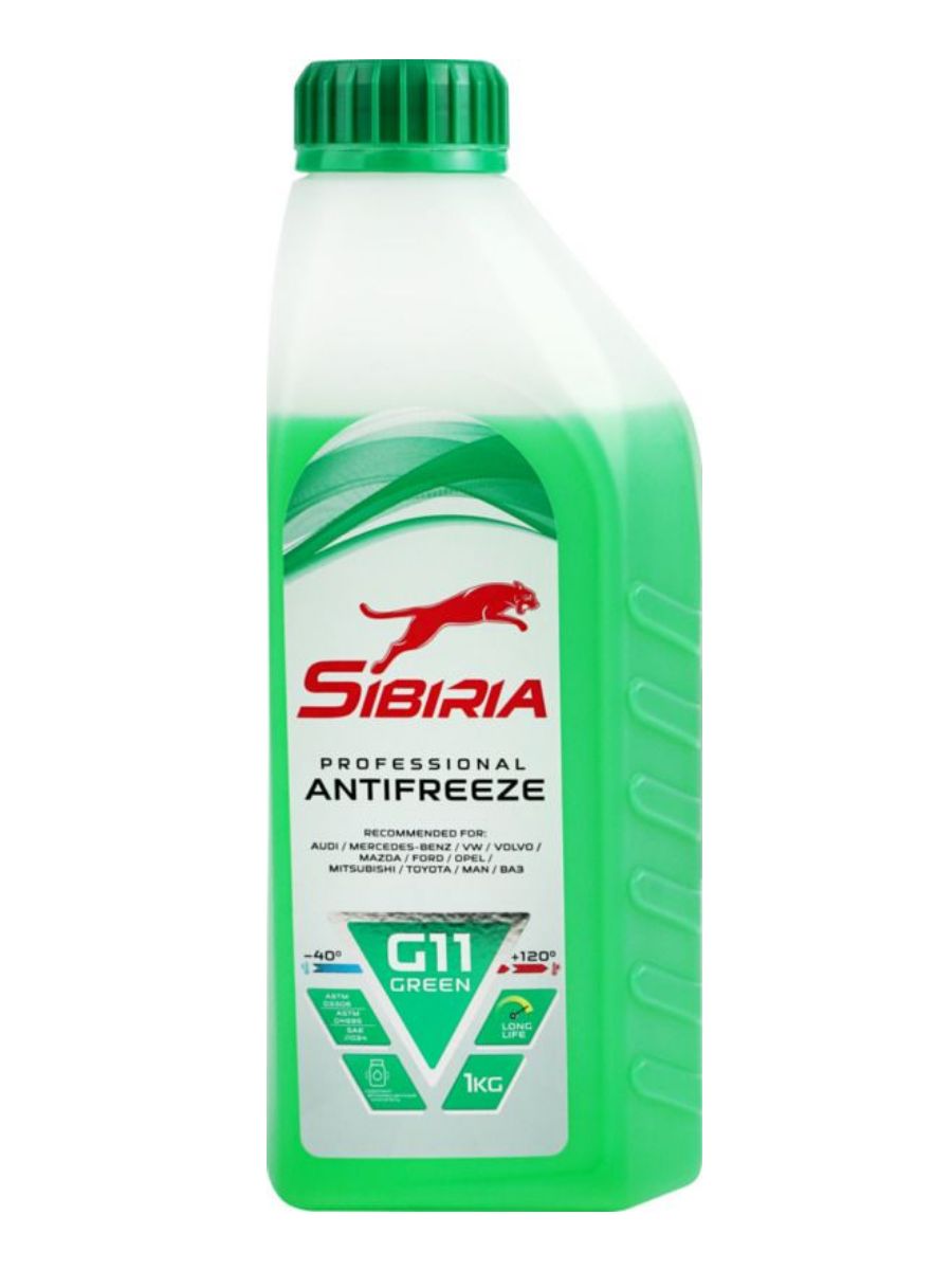 Антифриз SIBIRIA Antifreeze ОЖ-40, зеленый, 1кг