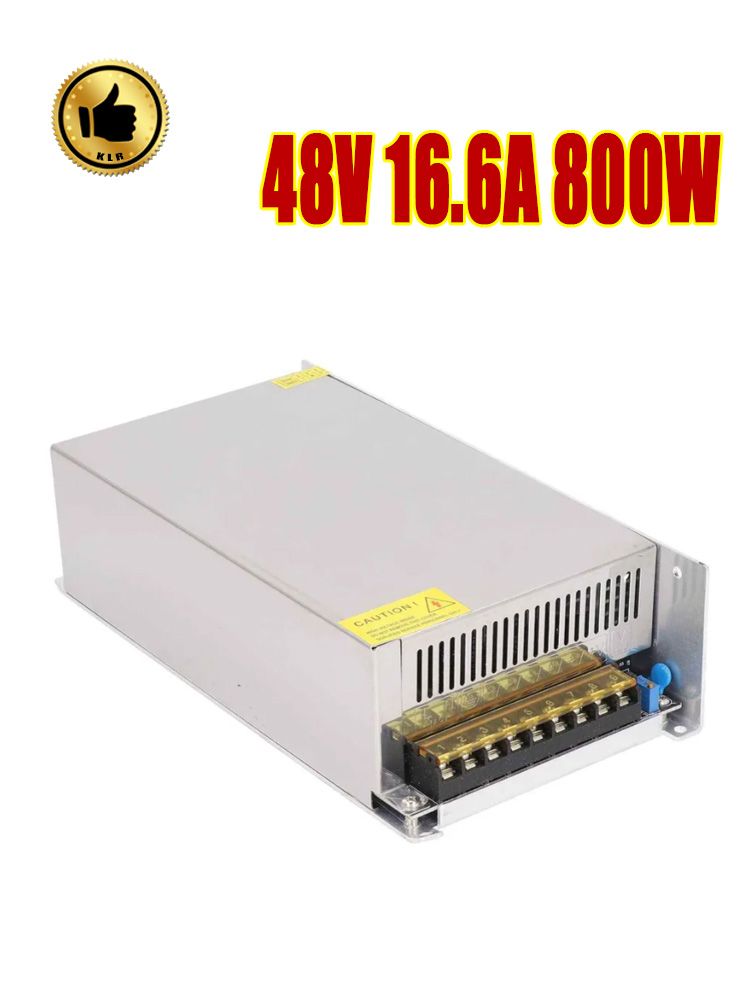 Импульсный БП 800W AC DC48V 16.6A, алюминиевый корпус