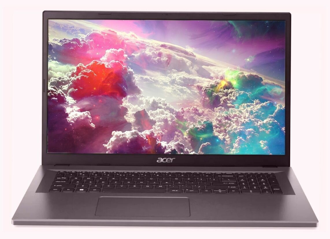Ноутбук Acer Intel N-Series 3,1ГГц 4 ядер. 17,3' 1920x1080 Intel UHD Graphics Xe 24EUs Windows 11 Pro Русская раскладка