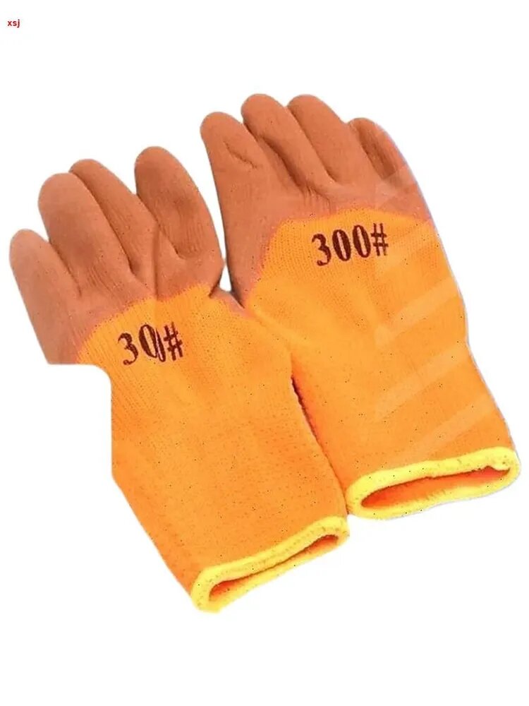 Перчатки рабочие утепленные прорезиненные 3 пары