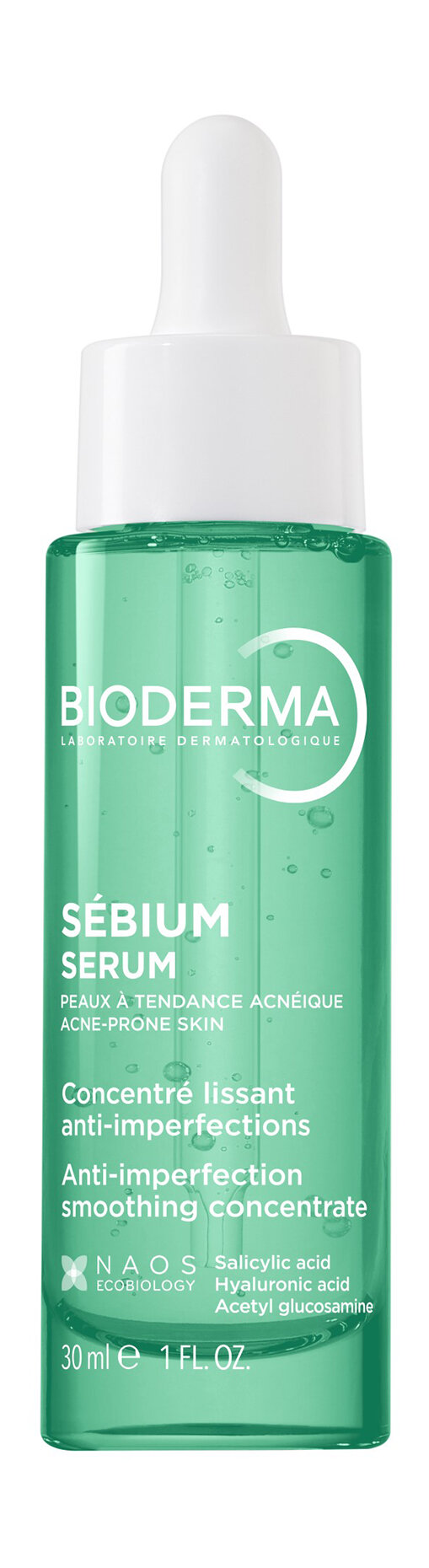 BIODERMA Sebium Сыворотка для лица против несовершенств, постакне и морщин, 30 мл