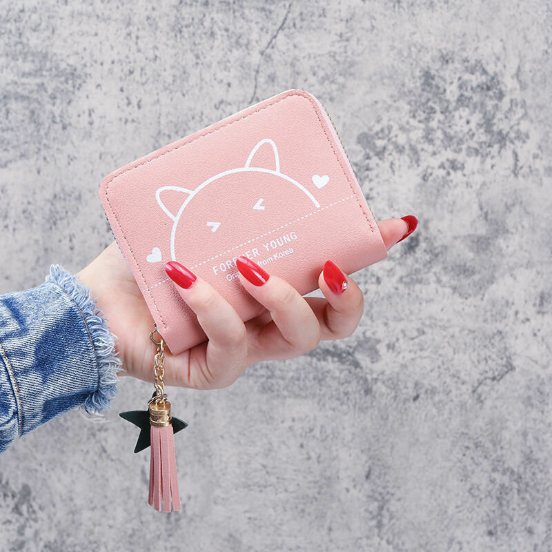 ZY Кошелек RFID Мини ПУ Кожа Защита данных RFID