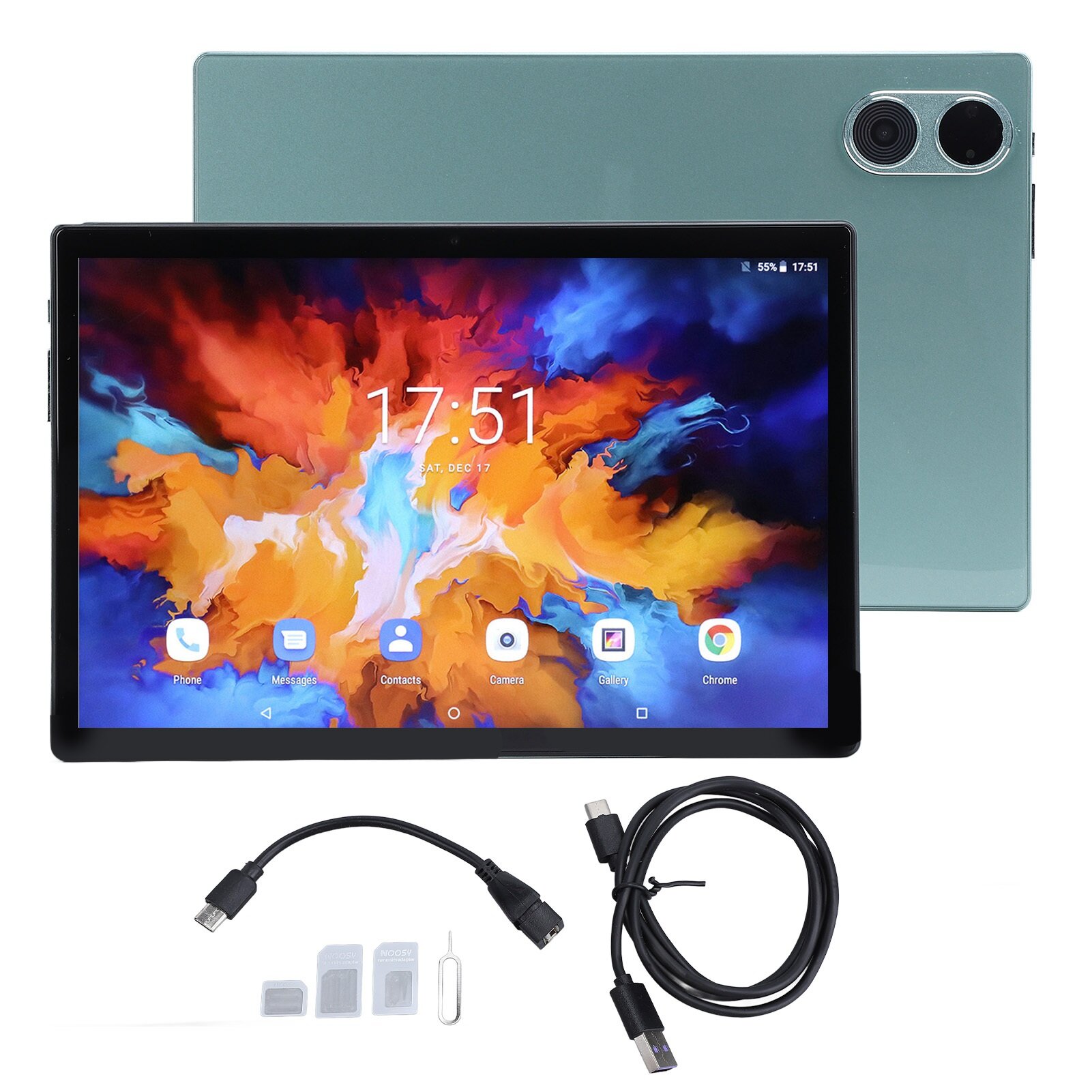 10.1дюймовый планшет Android 11: 4G LTE, 8ядерный, 8 ГБ ОЗУ, 128 ГБ ПЗУ, 8800 мАч, WiFi 2.4G/5G
