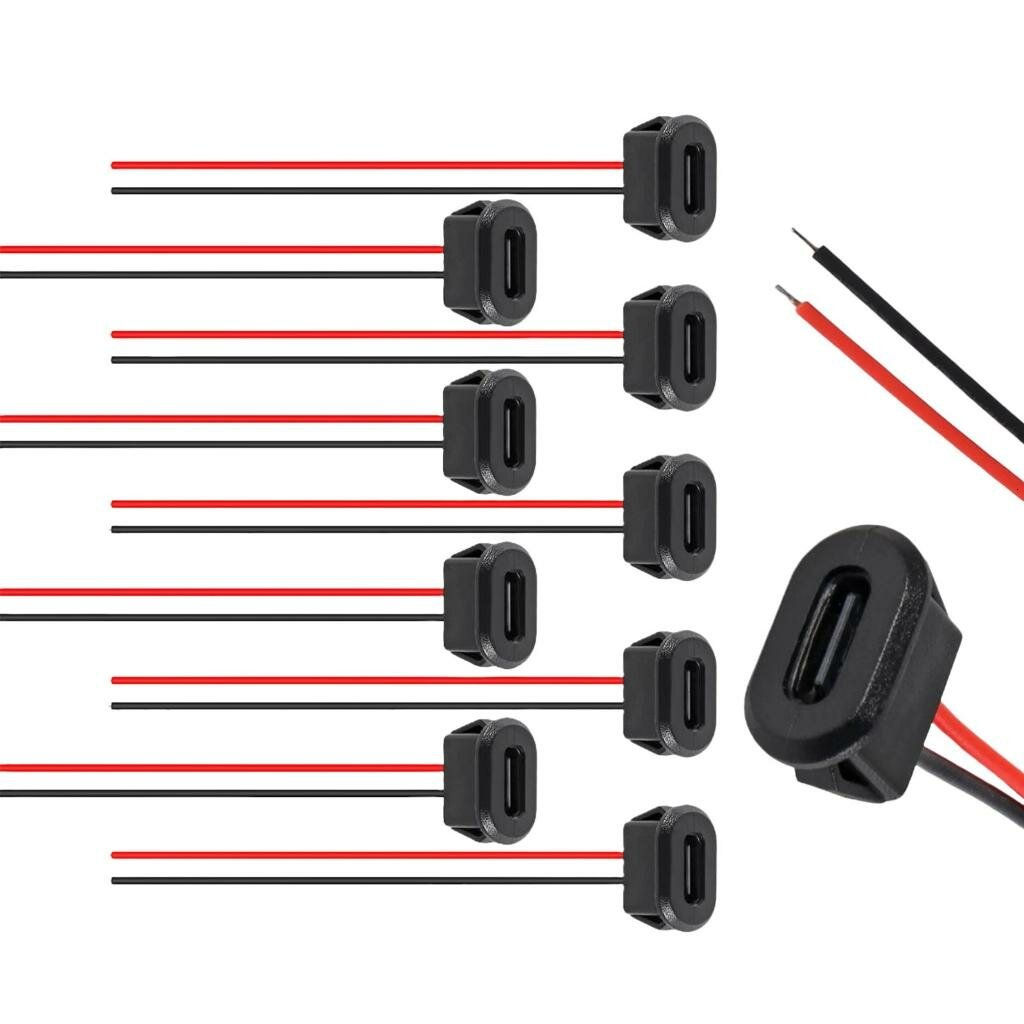 Светодиодный разъём USB-C, Черный овал