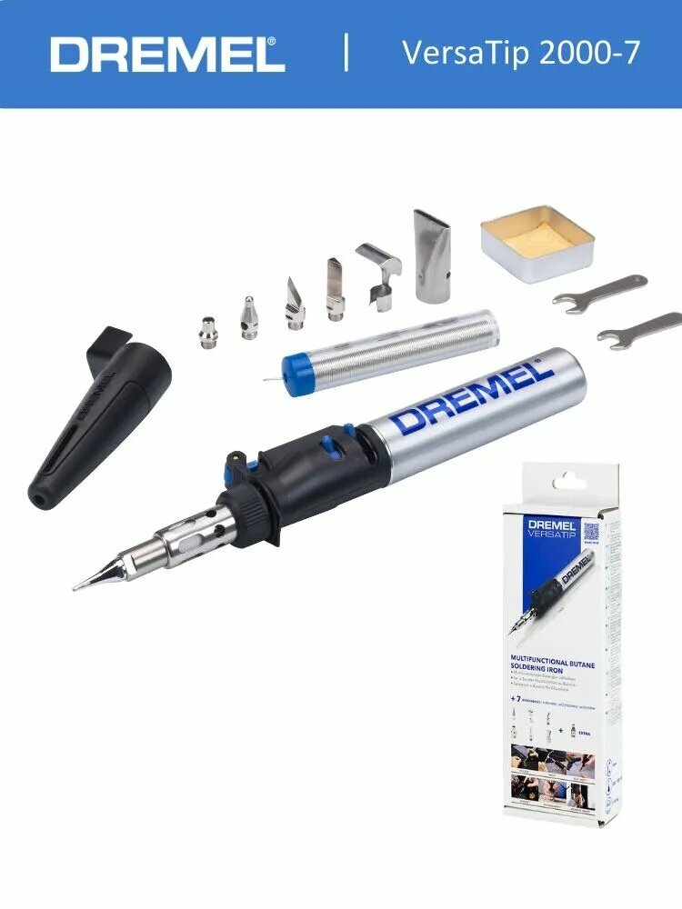 Dremel VersaTip 2000-7 - Газовый (бутановый) паяльник 7 в 1, F0132000JD
