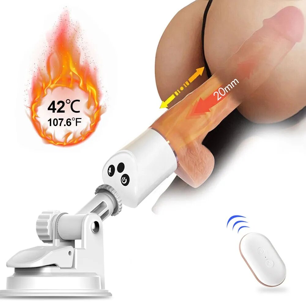 Секс машина на присоске, Телескопический фаллоимитатор, Автоматический фаллоимитатор вибратор 18+,22.8CM