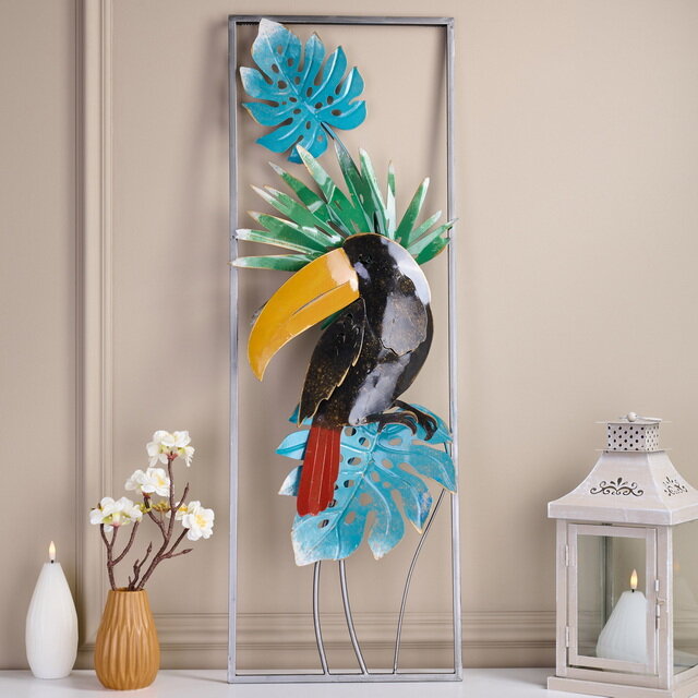 Декоративное панно Тукан Харси 90*31 см, Boltze, 1013122-1