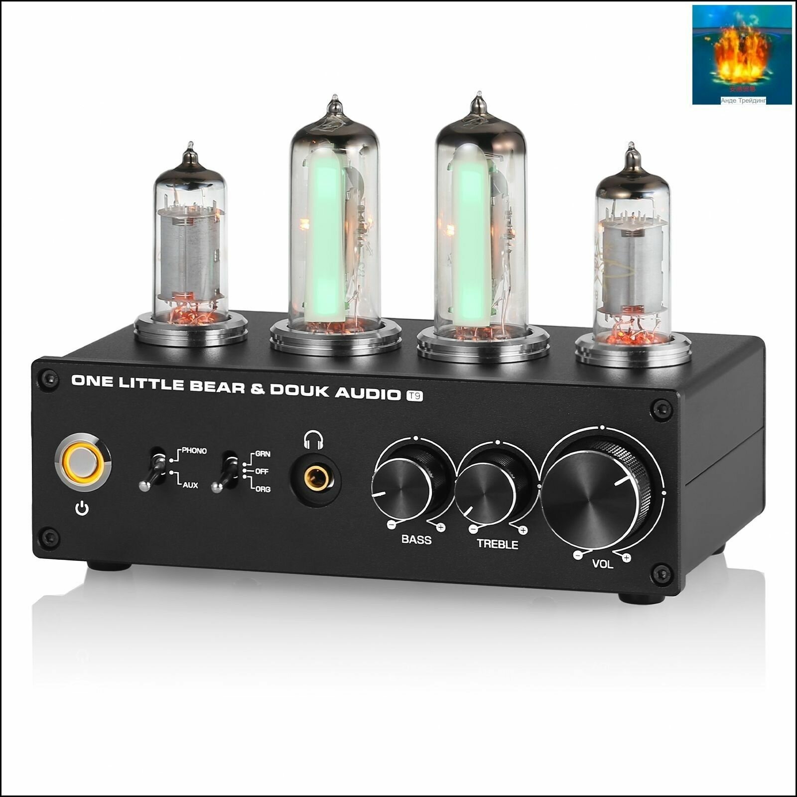Douk Audio T9 HiFi Magic 6E2 ламповый стерео предусилитель MM/MC Phono Stage для усилителя проигрывателя