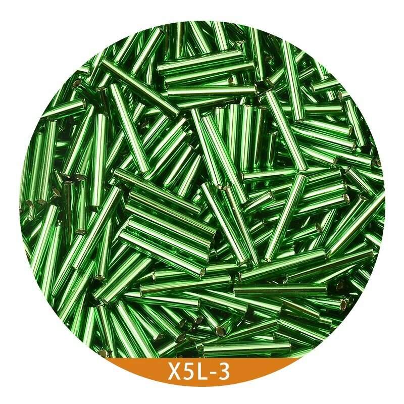 Бусины-трубки X5L03, 12 мм, 300 шт