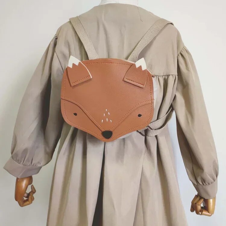 Детский рюкзак, модная Милая сумка-мессенджер из искусственной кожи, мини-кошелек для Brown Backpack