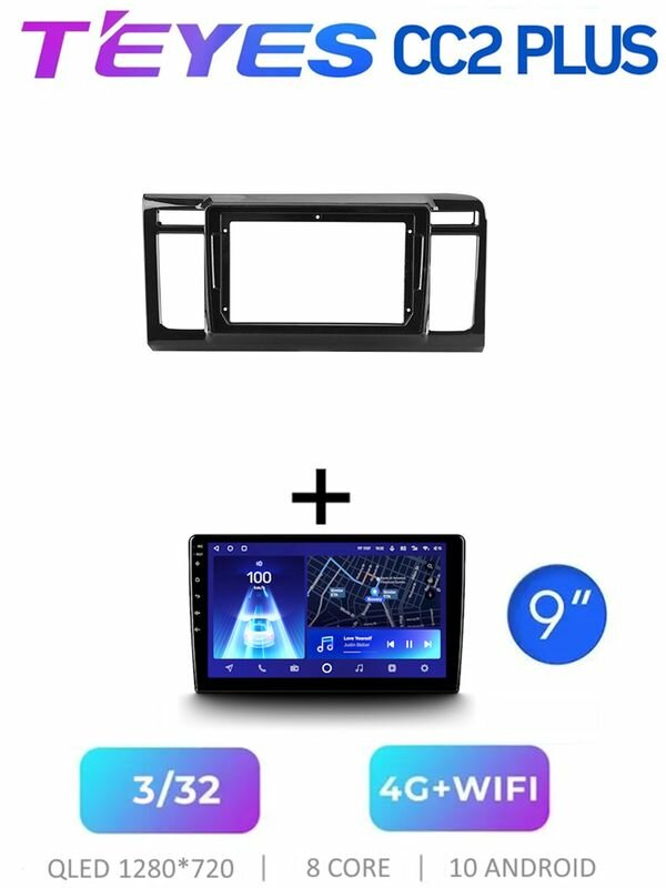 Магнитола 9" Teyes CC2 Plus 3/32 Gb для Honda N-WGN 2013-2019