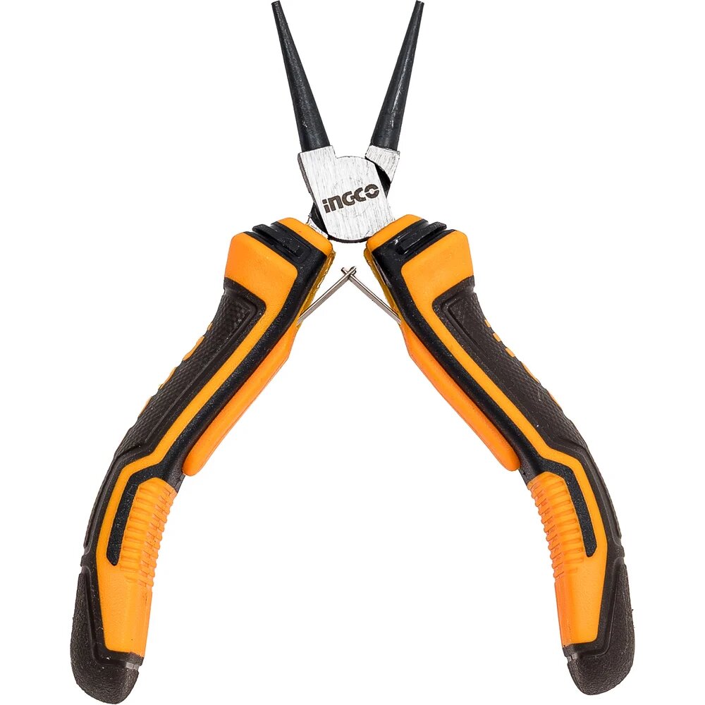 Круглогубцы INGCO HMNP08115, CrV, двухкомпонентные рукоятки, 115мм