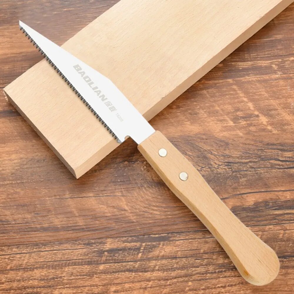 Ножовка по дереву с мелким зубом для быстрой резки, компактная ручная пила для дома