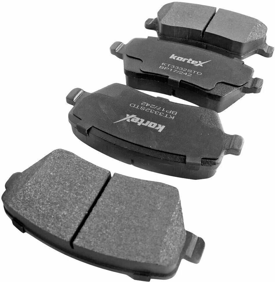 Колодки тормозные передние KORTEX KT3332STD Nissan Micra K12. Note, Renault Duster, комплект