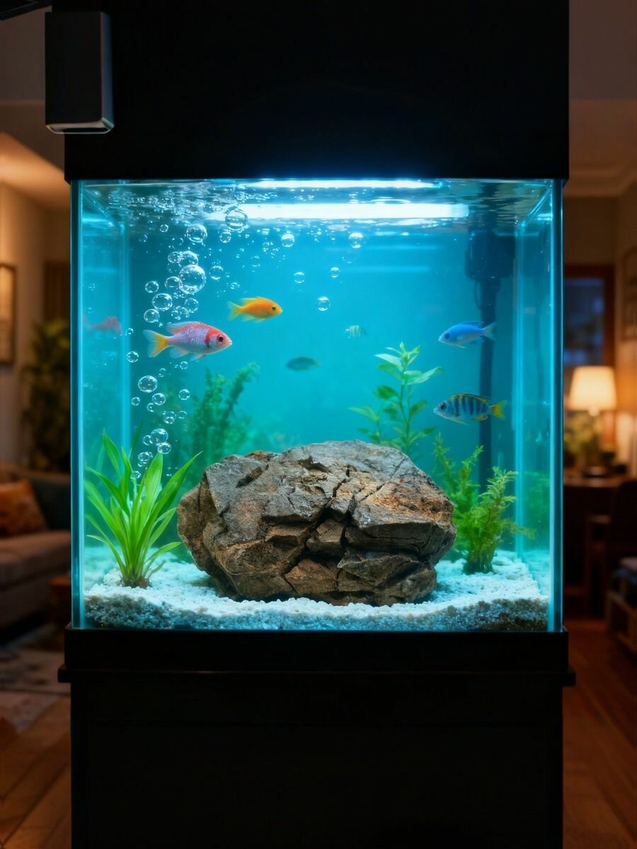 Карпатский камень тёмный для аквариума, террариума и флорариума, натуральная природная декорация/Креветкин дом