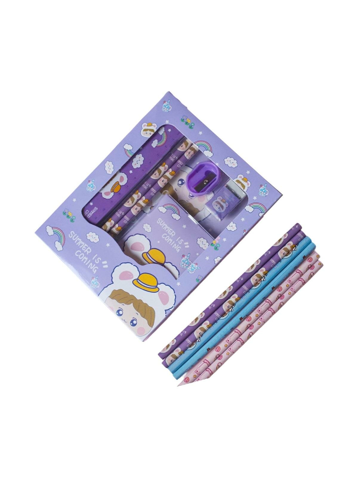 Письменные принадлежности Для творчества Коробка Для хранения Красочный Набор Канцелярских принадлежностей