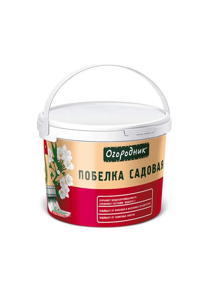 Побелка жидкая Огородник в ведре 3,5кг