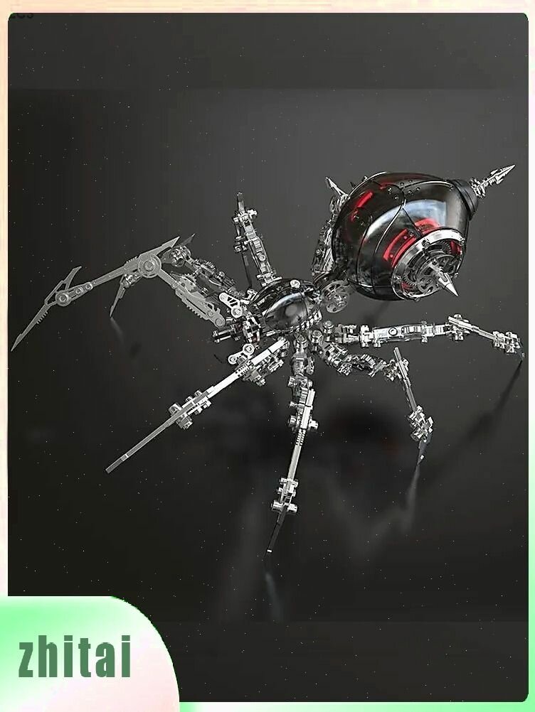 3D металлический конструктор для взрослых Стимпанк Паук , сборная механическая модель, 120 деталей, подарок на день рождения и Рождество (STEAM SPIDER)