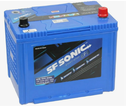 Аккумулятор автомобильный SF SONIC EFB 6СТ-80.1 80 Ah 750 A ПП (260x173x225) 95D26R 260x173x225