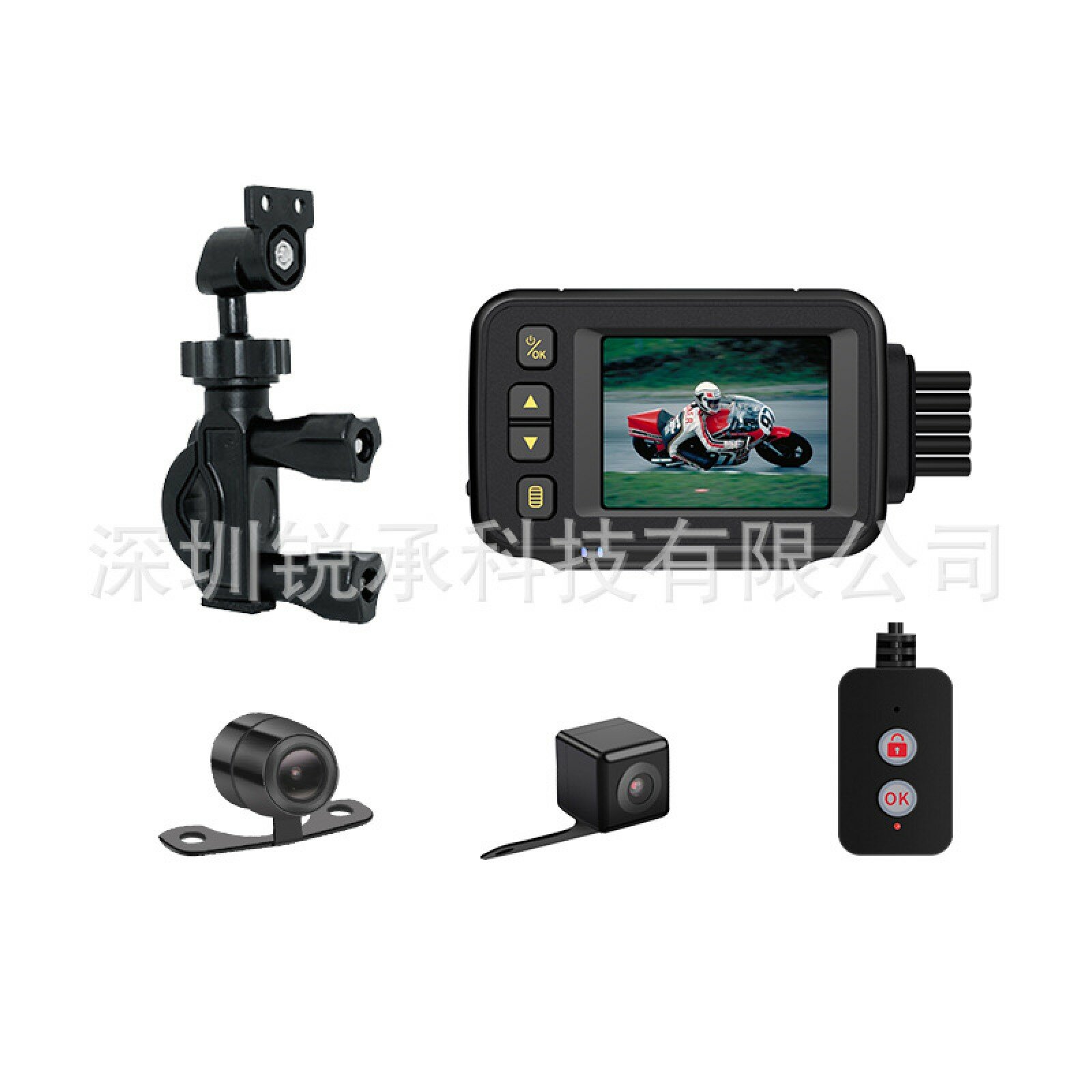 Мотоциклетный видеорегистратор MyPads с двойной камерой и водонепроницаемым корпусом