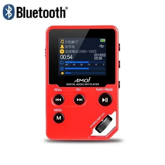 Amoi C10 MP4-плеер 8ГБ, красный с Bluetooth