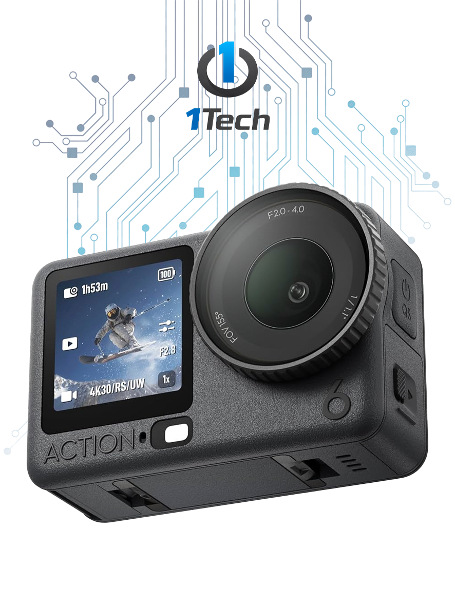 DJI Экшн-камера DJI Osmo Action 6 Standard Combo, 1/1,1" CMOS, 4K UHD, 50ГБ